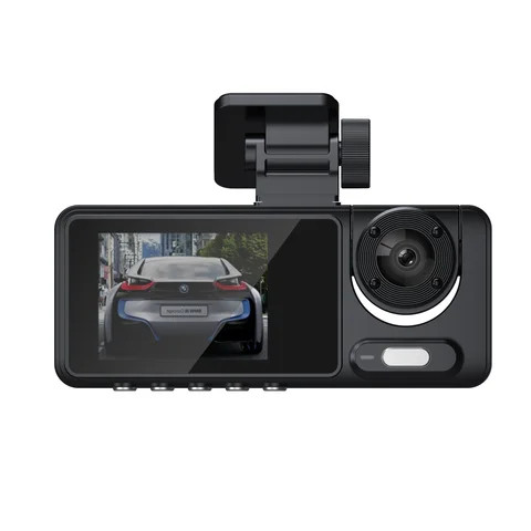 Buy 3 Lens Dash Cam For Cars Three Way Front Inside And Rear Triple Car ...