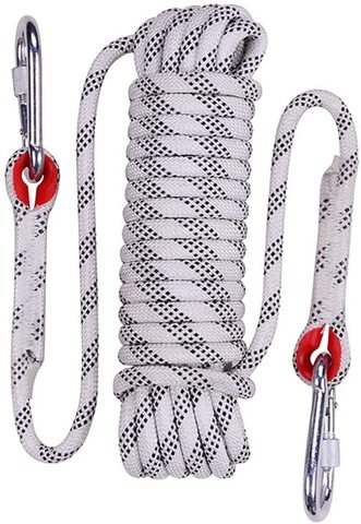 Buy 32ft/64ft/96ft Outdoor Climbing Rope, Static Rock Climbing Rope ...