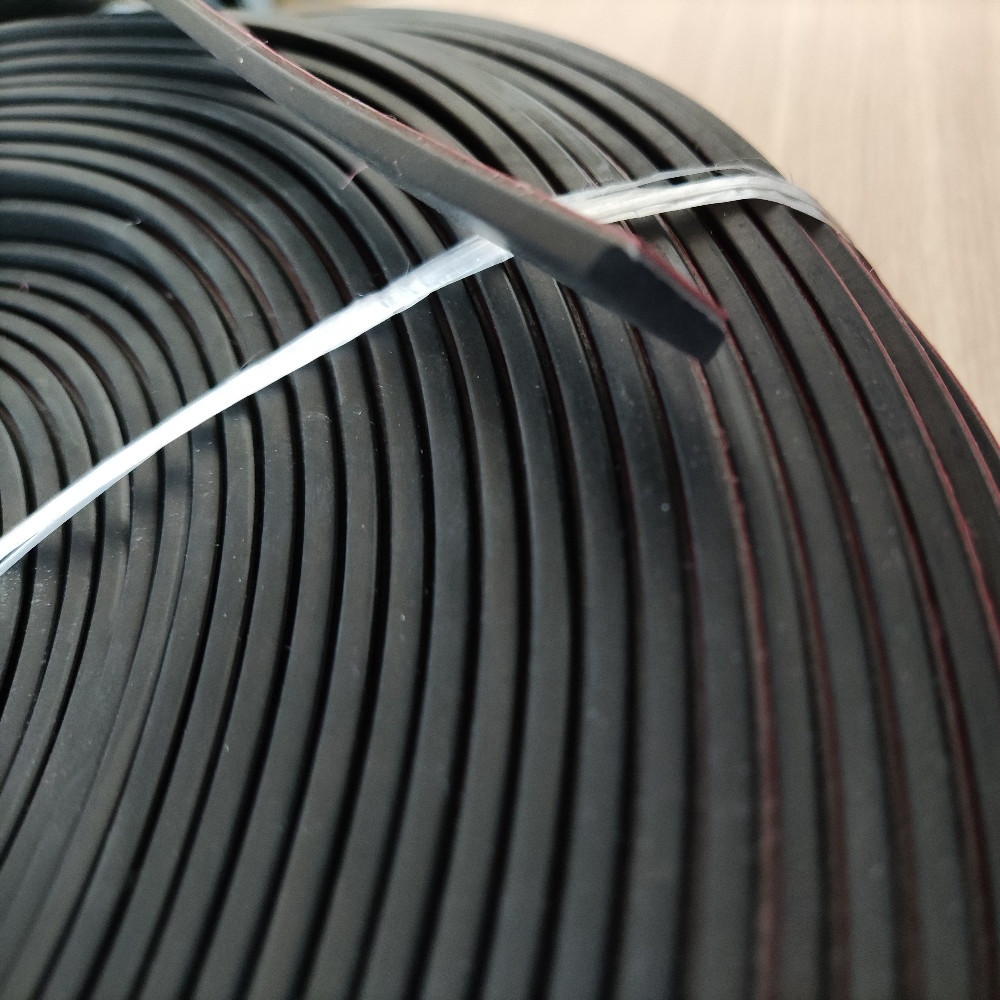 Buy 3mm*15mm Flat Rubber Strip 3m Adhesive Rubber Extrusion Seal Strip ...