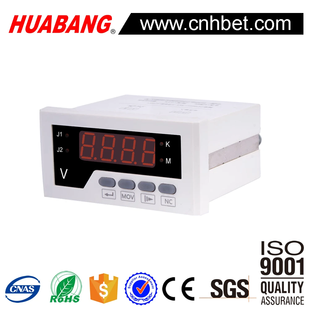 Buy 96x48 Single Phase Voltage Meter Led Display Voltmeter Wholesale ...