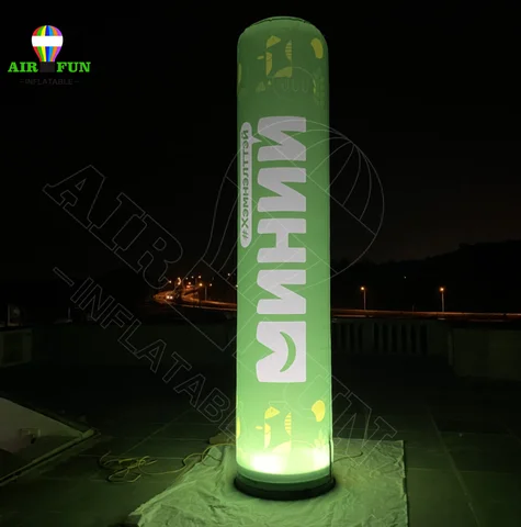 Buy Airfun 2.5m Tall Led Advertising Inflatable Pillar Lighting Column ...