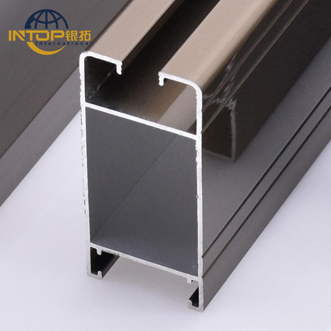 Buy Anodizing Champagne Screen Sill Track Extrusion Aluminum Profile ...