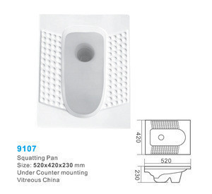 Buy Bathroom Water Closet Ceramic Wc Squatting Pan from Shenzhen City ...