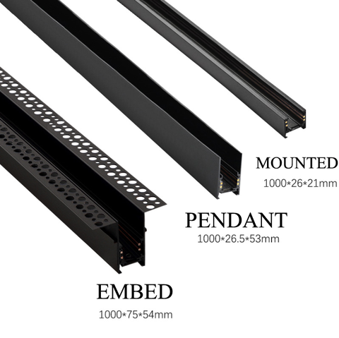 Buy Black Magnetic Track Rail Magnettrack Stella Magnettrack Sole ...