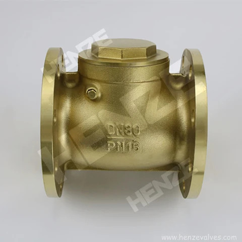 Buy Brass Copper Flanged Swing Check Valve Rf Or Ff Pn/ Cl/ Wog from ...