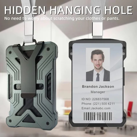 Buy Carbon Fiber Slim Wallet With Id Window And Coin Box Aluminum Metal ...