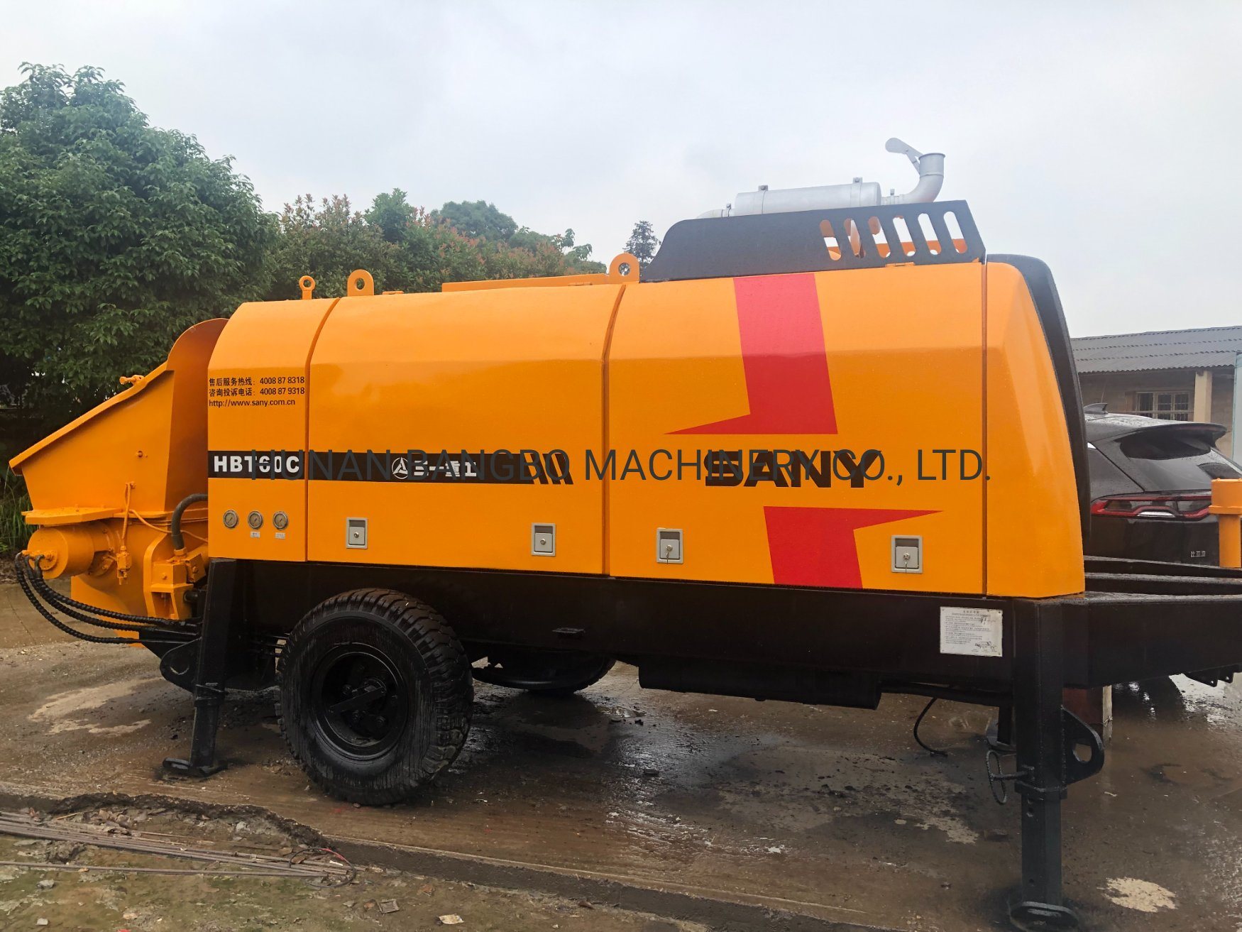 Buy Cement Machine Stationary Concrete Trailer Pump Diesel Mini Cement ...