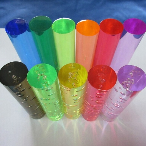 Buy Colored Acrylic Pmma Plastic Solid Round Rods/sticks For Decoration ...