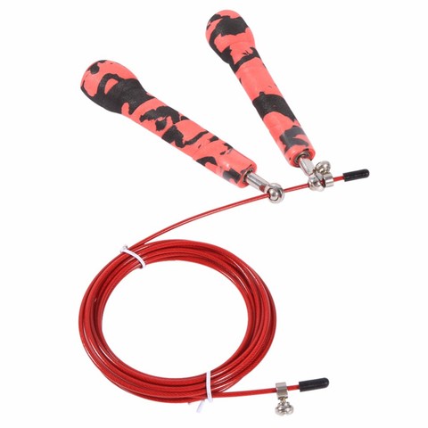 Buy Custom Camo Color Ball Bearing Speed Jump Rope Steel Wire Cable ...