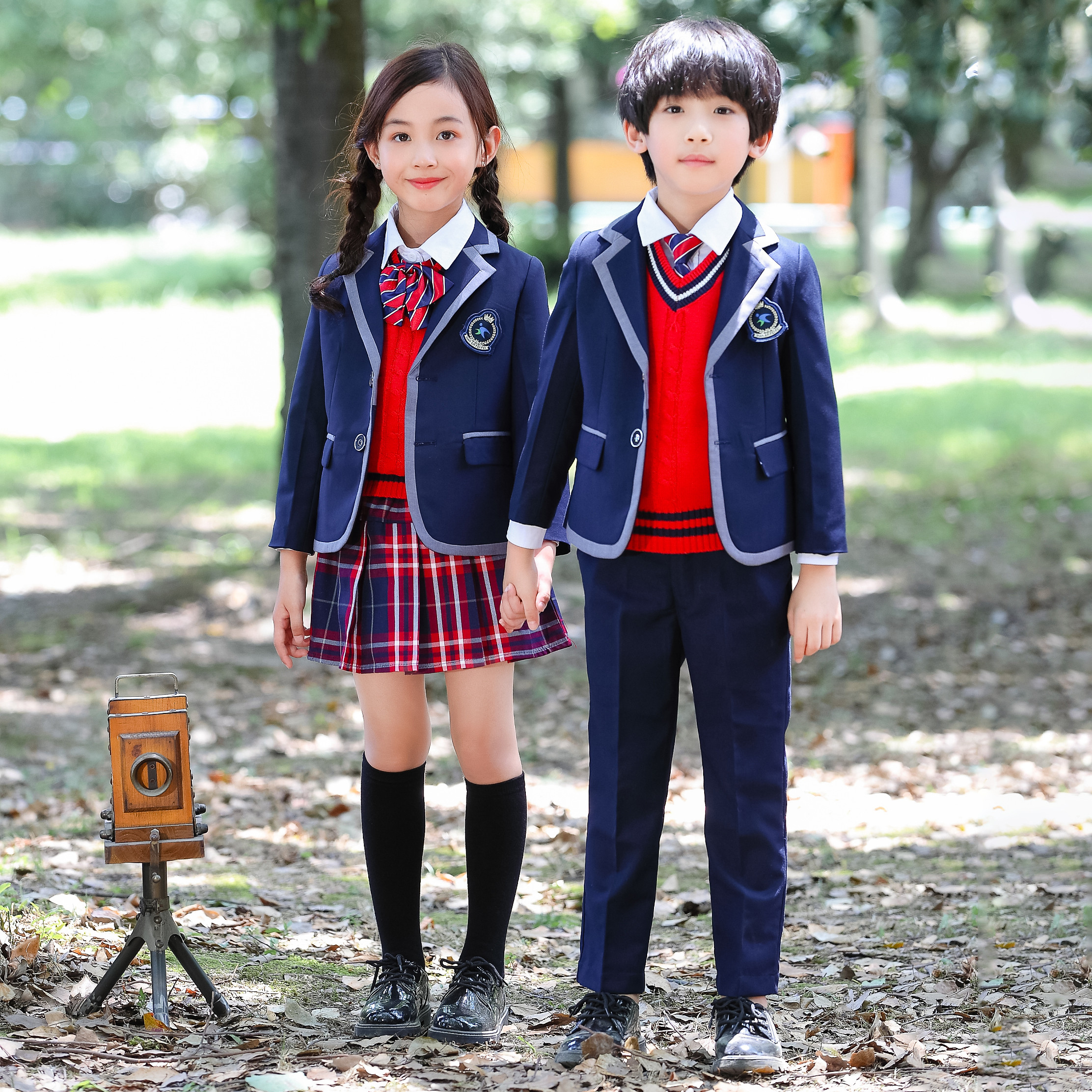 Buy Custom Cheap Long Sleeve Coat Children Primary School Uniforms ...