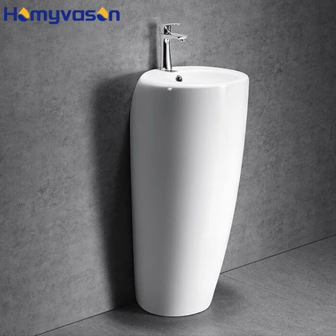 Buy Custom Free Standing Handwash Sink Ceramic Hand Wash Basin With ...