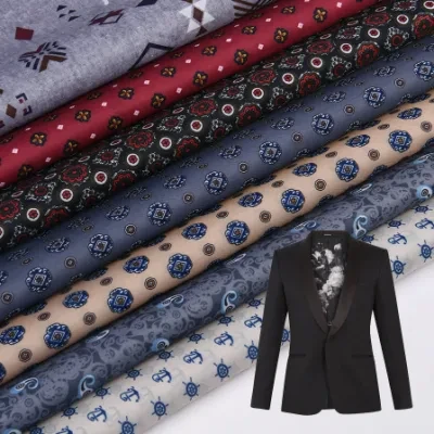 Buy Custom Polyester Thermal Transfer Printing Taffeta Fabric For Men?s ...