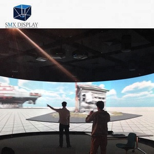 Buy Customized 180 Degree Curved Projection Screen Simulation Projector ...