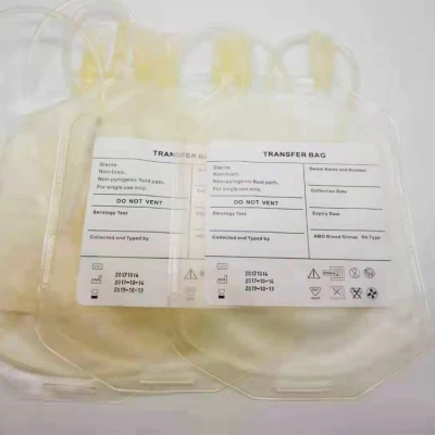 Buy Disposable Collection Bag Blood With Needle Medical Grade Plastic ...