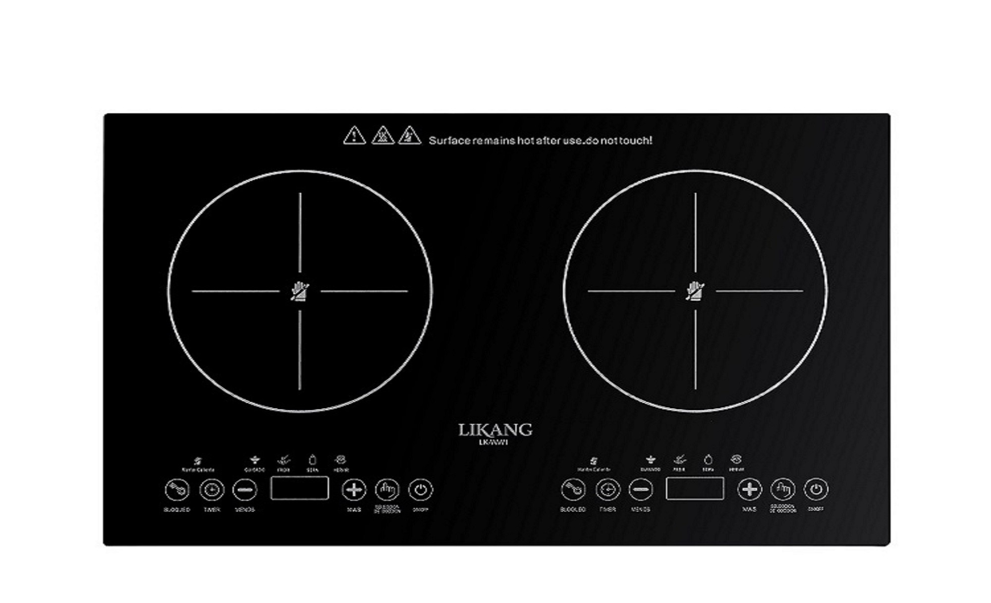 Buy Double Burns Built-in Infrared Cooker,sensor Black Ceramic 2 Burner ...