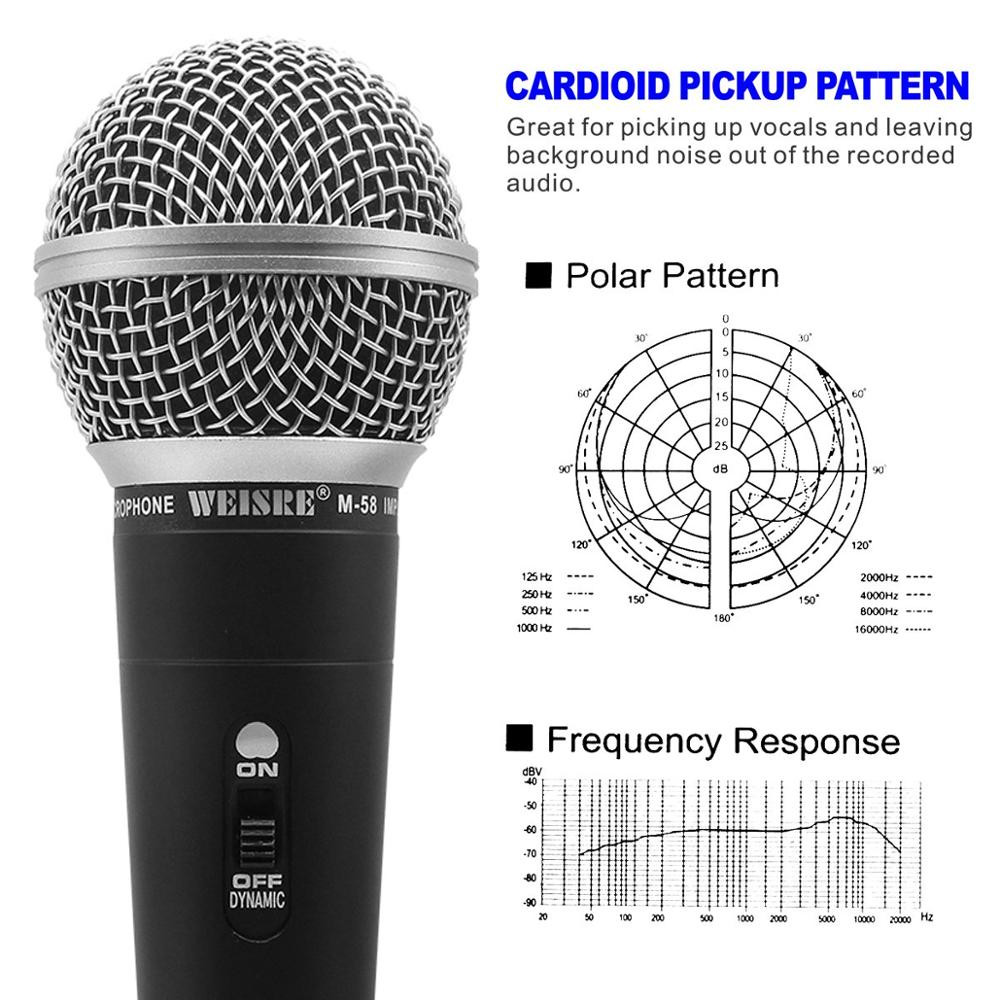 Buy Dynamic Vocal Microphone Professional Unidirectional Handheld ...