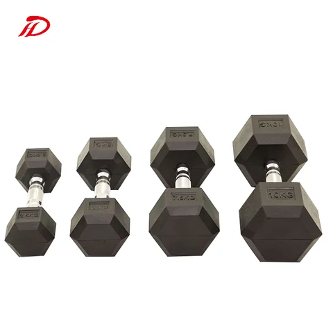 Buy Fitness Rubber Coated Hex Fixed 32kg 20 Lb Weight Changing Gym ...