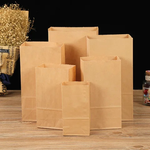 Buy Food Grade Paper Bag Custom Print Logo Greaseproof Bread Sandwich ...