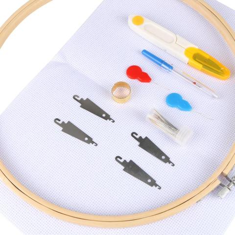 Buy Full Set Of Embroidery Starter Kit Cross Stitch Tool Kit Including ...