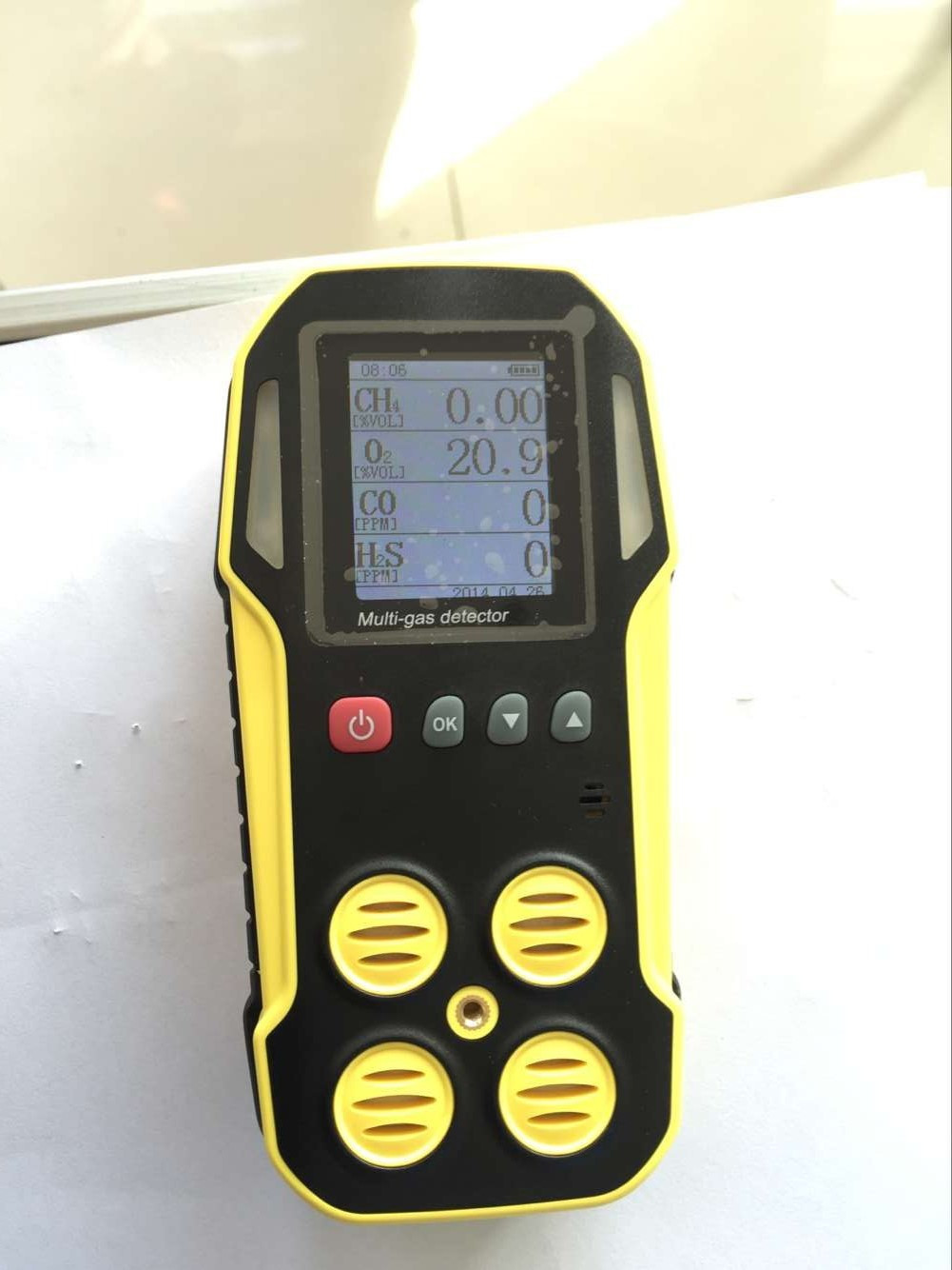 Buy Handheld Industrial 4 Gas Monitor Multi Gas Analyzer Co H2s O2 ...