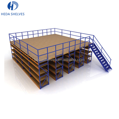 Buy Heda Manufacturer Industrial Warehouse Rack Shelf Mezzanine Storage ...