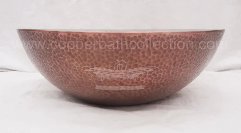 Buy Hot Selling Double Wall Hammered Antique 100% Copper Wash Basin ...