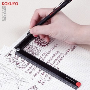 Buy Kokuyo Metal Ruler Urban Monochrome 15/30cm Alumite Folding Ruler ...