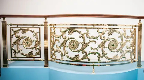Buy Luxury Decorative Staircase Railing Design Villa Gold Railing ...