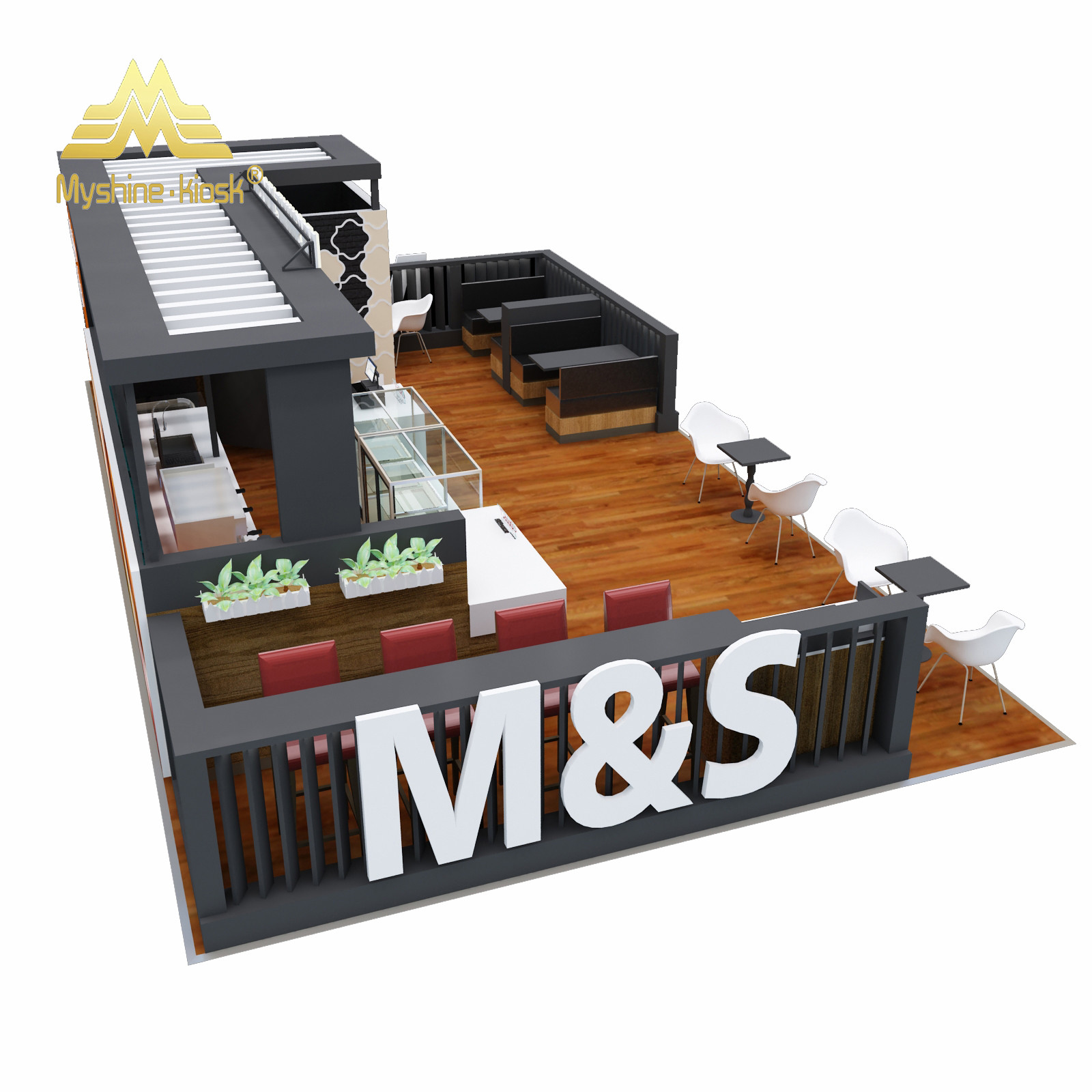 Buy Mall Espresso Coffee Booth Juicer Bar Ice Cream Shop Restaurant ...