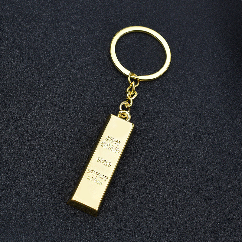 Buy Metal Keychain Gold Keychain Gold Bar Keychain Can Be Customized ...