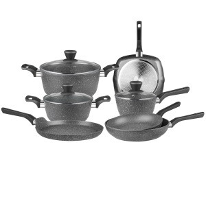 Buy Msf Best Selling Marble Effect Aluminum Cookware Set Msf-6767 from ...