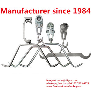 Buy Nylon Wheel Hog Trolley Rollers Meat Hook Rollers from Nanjing ...