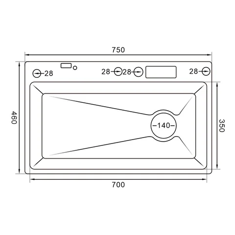 Buy Oem Odm Rectangular 304 Bowl Undermount Stainless Steel Apron ...