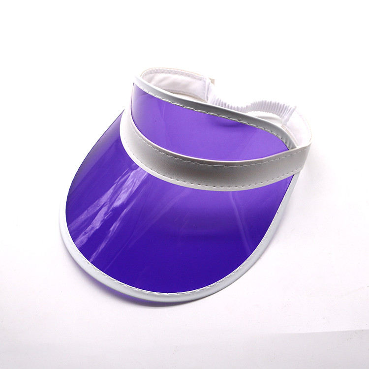 Buy Plastic Transparent Uv Protection Sun Visor Summer Beach Pvc Sun ...
