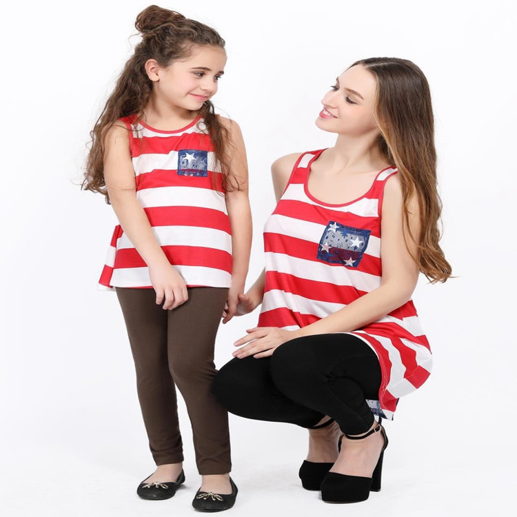Buy Seethrough Lace Back Mom Daughter Matching Outfits Clothes Kids ...