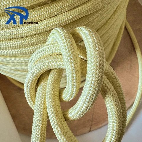 Buy Stable Heat Resisting Performance Double Braided 8mm Aramid Fiber Rope For Firefighting from ...