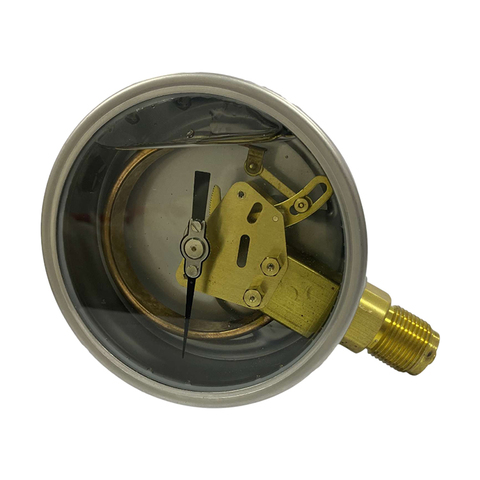 Buy Stainless Steel Bourdon Tube Spring Filled Pressure Gauge Dial Tyre ...