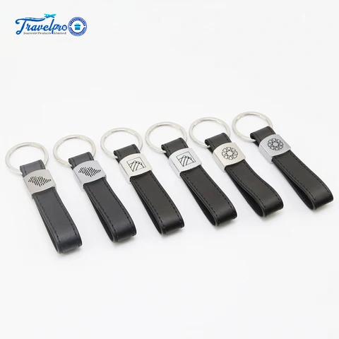 Buy Travelpro Personalized Laser Engraving Metal Logo Keychain Faux ...
