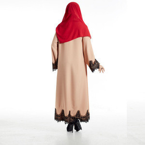 Buy Wholesale Kaftan Dress Women Islamic Clothing Full Sleeve With Lace ...