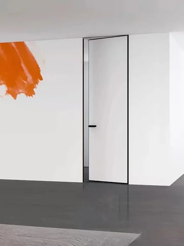 Buy Wood Single Door Designs Luxury Frameless Invisible Interior Room ...