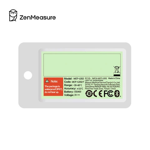 Buy Zenmeasure T-tag Bluetooth Electronic Data Logger For Cold Chain Temperature Monitoring With ...