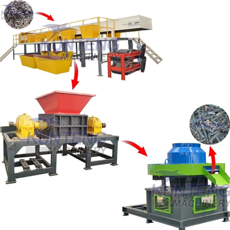 Buy Household Waste Manual Sorting Shredding And Rdf Fuel Rod Forming ...