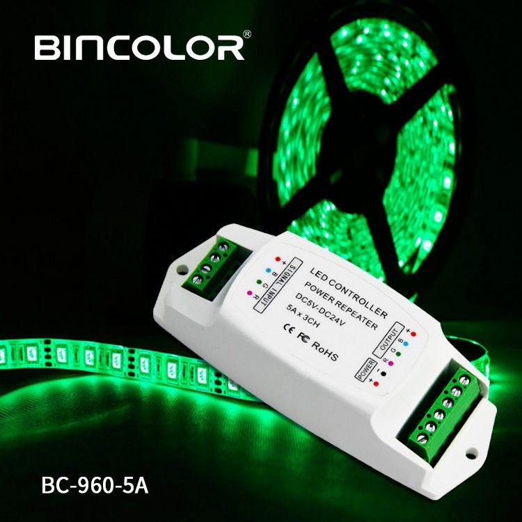 Buy 3 Channel Led Power Repeater For Signal Color Light Strips And Rgb ...