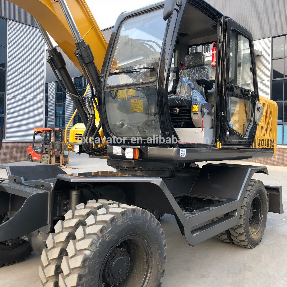 Buy 13ton Mini Digger Wheeled Excavators Hydraulic Wheel Excavator from ...
