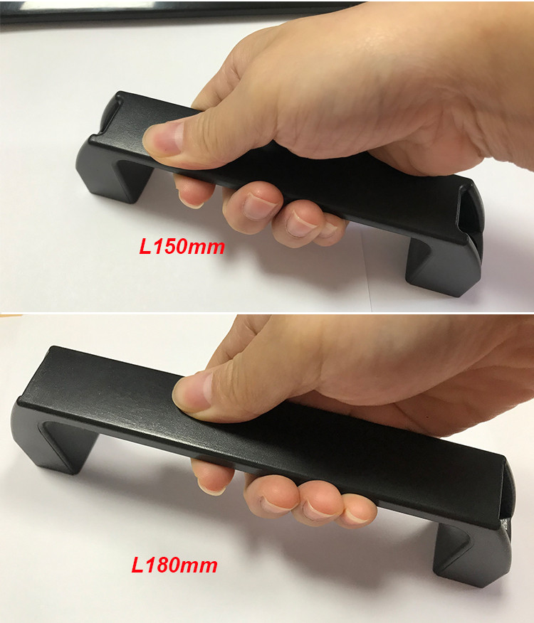 Buy 180mm Black Plastic Square Pull Handles from Zhenhai Furniture ...