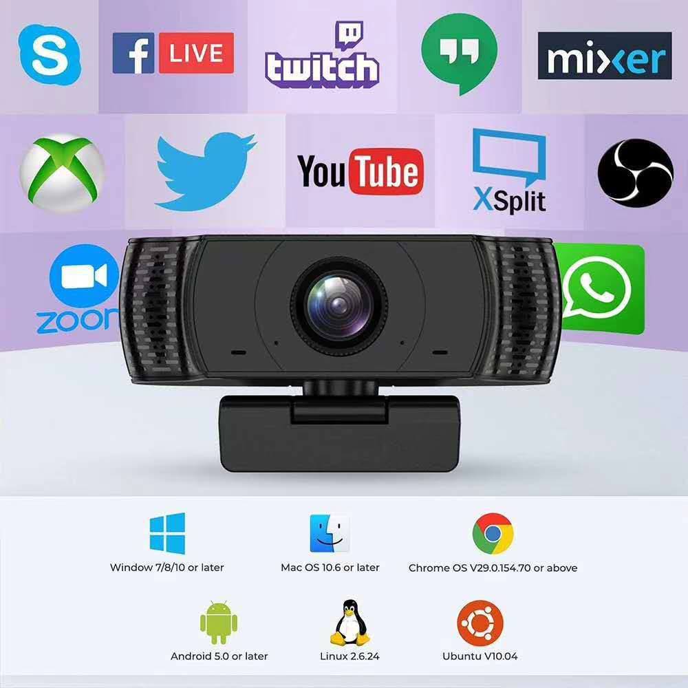 Buy 2020 New 1080p Fhd Webcam Video Camera Live Latop Usd Webcam Audio ...