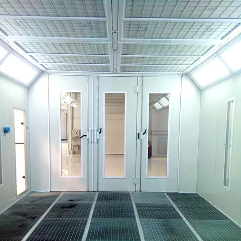 Buy 2021 Customized Color 15kw Eps Or Rock Wool Wall Panel Diesel Heating Spray Paint Booth For ...