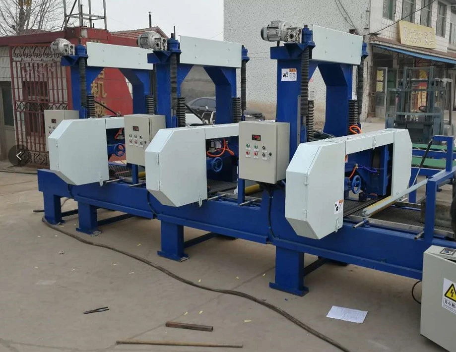 Buy 700mm Saw Wheel Wood Log Cutting Multiple Heads Band Saw Machinery ...