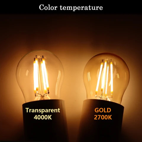 Buy Ac220-240v Ultra Bright 4w E14 E27 G45 Led Glass Filament Antique ...