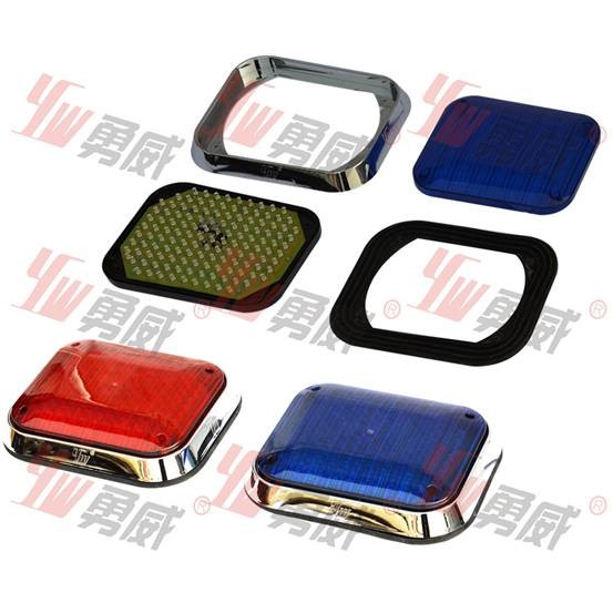 Buy Amber Led Ambulance Blue Square Warning Light Strobe Light from ...